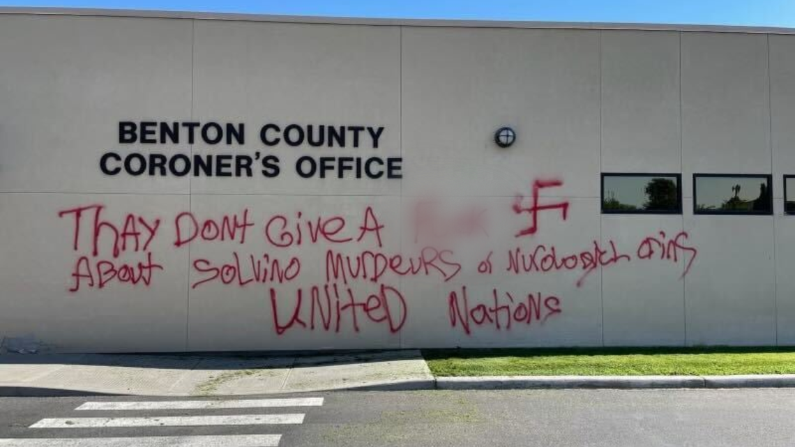 Tri-Cities man arrested for graffiti on Benton County building | Tri ...