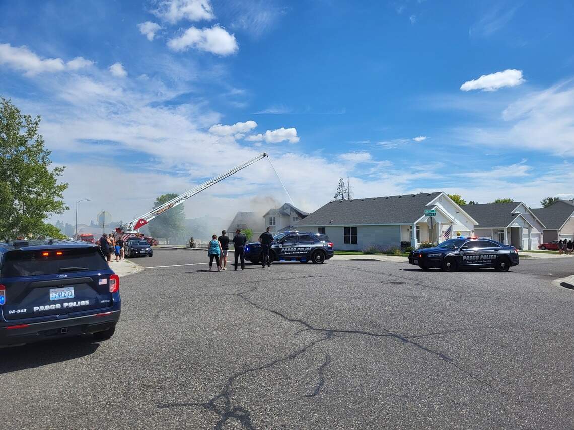 Pasco fire crews battle house fire in west Pasco | Tri-City Herald