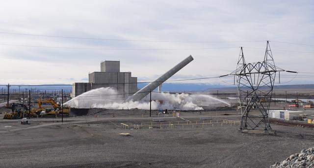 Hanford site reactor stack toppled with explosive demolition | Tri-City ...